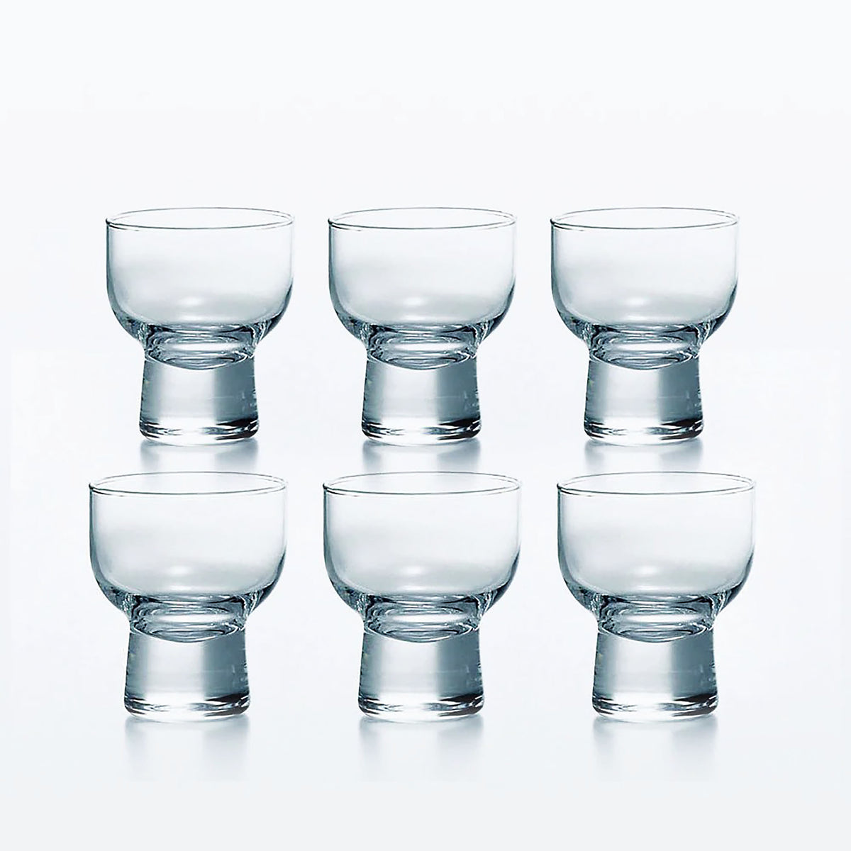 Toyo-Sasaki Glass Sori Yanagi Sake Cup Collection from Abode New York