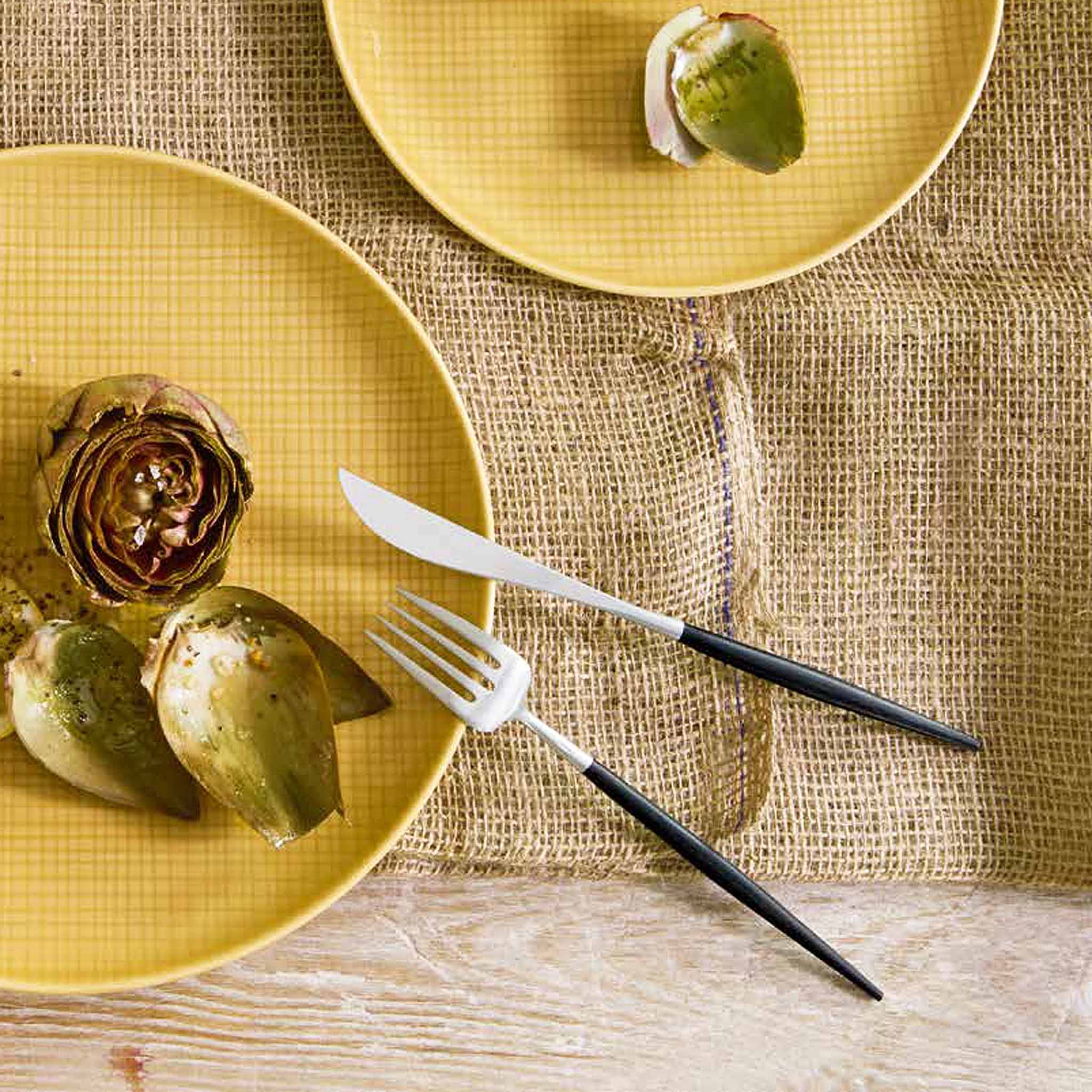 Cutipol Goa Black Matte Brushed Cutlery Collection from Abode New York