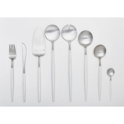 Cutipol Goa White Matte Brushed Stainless Steel Cutlery Collection ...