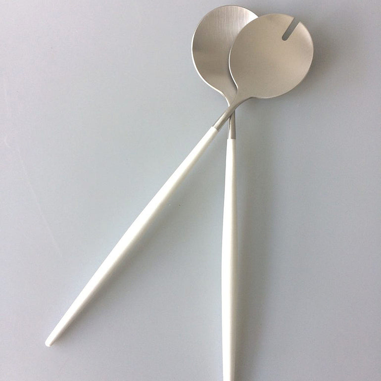 Cutipol Goa White Matte Brushed Stainless Steel Cutlery Collection ...