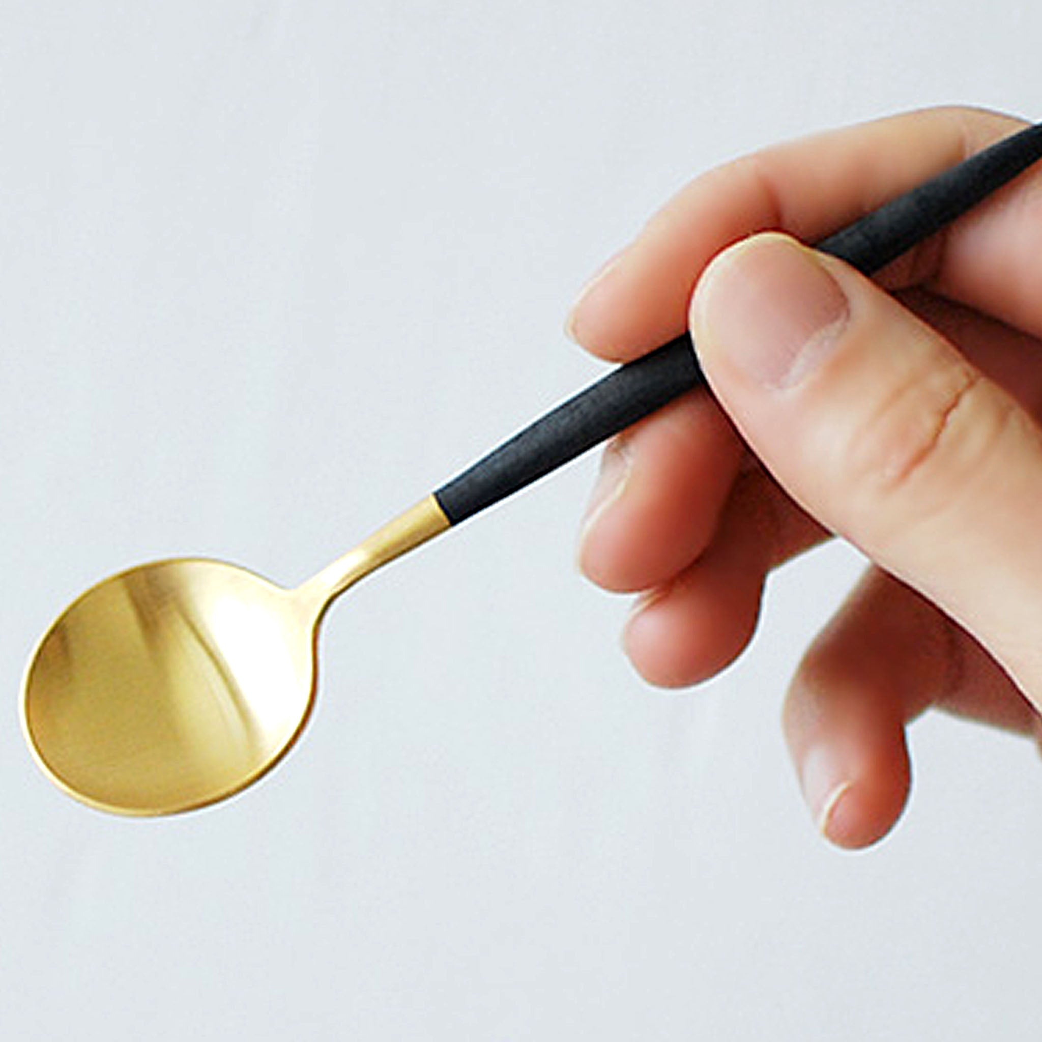 Cutipol Goa Gold Black Matte Brushed Cutlery Collection from Abode NY ...