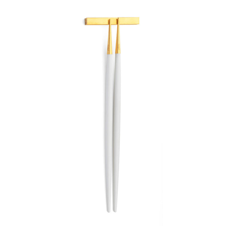 Cutipol Goa White Matte Brushed Gold-Plated Cutlery Collection– Abode ...