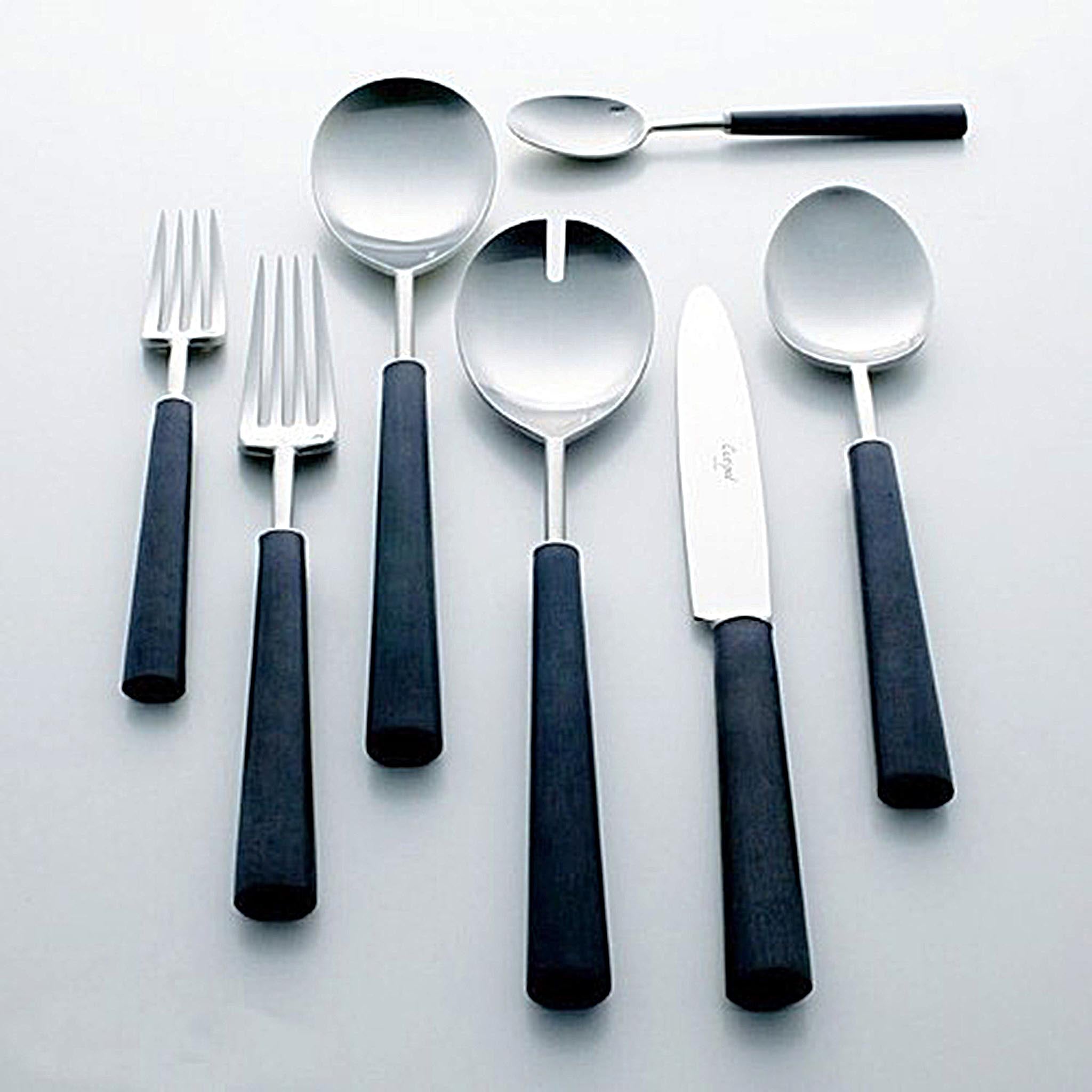 Cutipol Ebony Black Matte Brushed Cutlery Collection– Abode New York