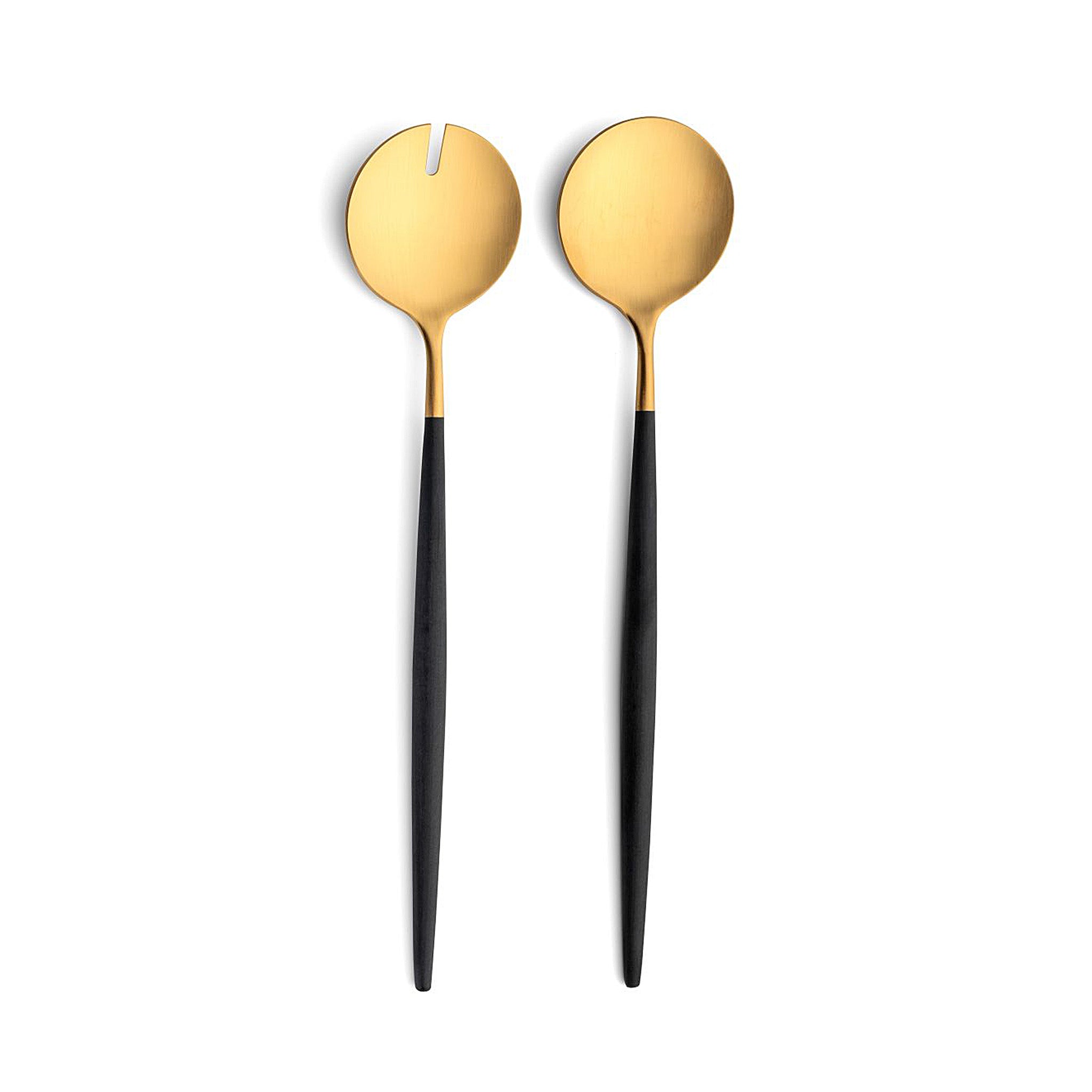 Cutipol Goa Gold Black Matte Brushed Cutlery Collection from Abode NY ...
